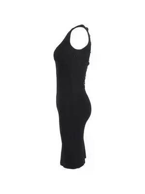 Givenchy Sleeveless Midi Dress With Lace Detail