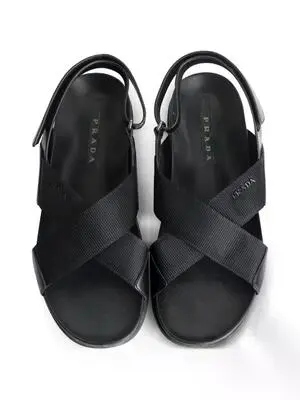 Prada Criss-cross Strap Sandals