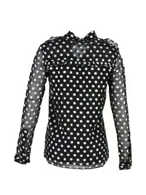 Dodo Bar Or Polka Dot Ruffle Blouse