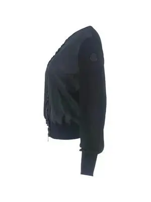 Moncler Zipped Ruffle Detail Cardigan