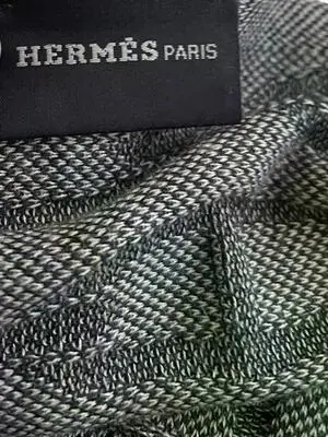 Hermès Chain-motif Knit Muffler Scarf