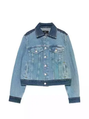 7 For All Mankind Denim Buttoned Jacket