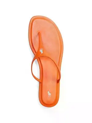 Polo Ralph Lauren Sheep Leather Thong Sandals - Orange