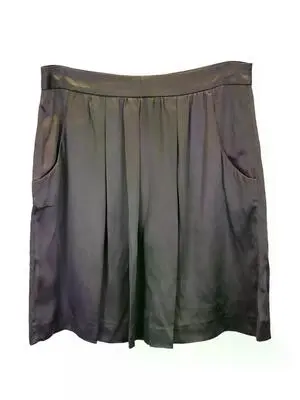 BOSS Silk Mini Skirt With Pockets - Grey