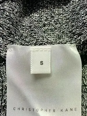 CHRISTOPHER KANE Metallic Open-knit Crew Neck Top