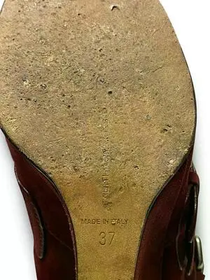 TABITHA SIMMONS Buckled Suede Wedge Boots