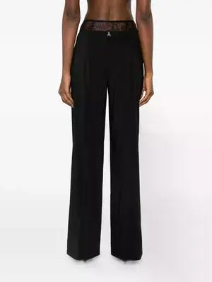 Patrizia Pepe Lace Trim Palazzo Trousers
