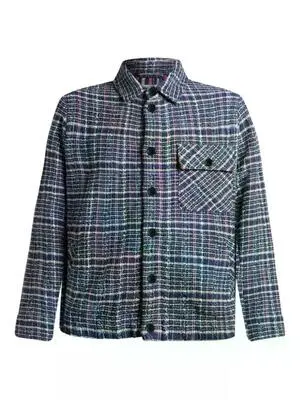Etro Jacquard Check Jacket - Blue