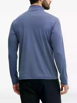 DESCENTE Zip Top With Logo Motif