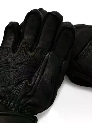 DESCENTE Embossed Ski Gloves - Black