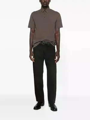 Herno Button-up Polo Shirt - Brown