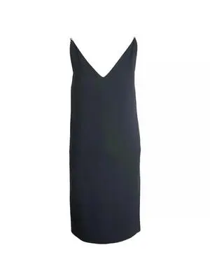 MAISON MARGIELA Sleeveless V-neck Embellished Dress - Black