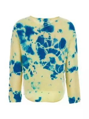 SUZUSAN Tie-dye Crew Neck Sweater - Neutrals