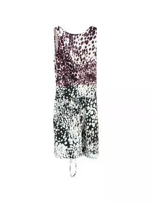 Diane Von Furstenberg Drawstring Pleated Dress - Black