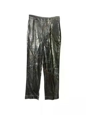 Isa Arfen Crinkled-effect Trousers - Silver