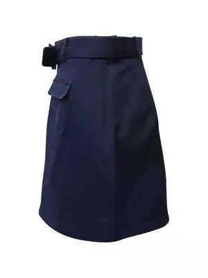 Alexa Chung Belted Patch Pocket A-line Mini Skirt