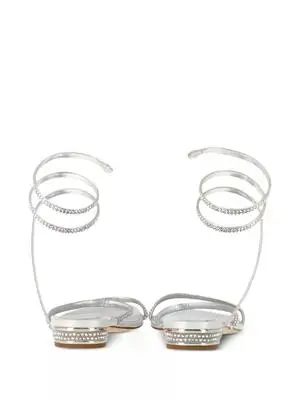 Rene Caovilla Cleo Spiral Leather Sandals