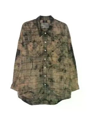 R13 Plaid Pocket Shirt - Brown