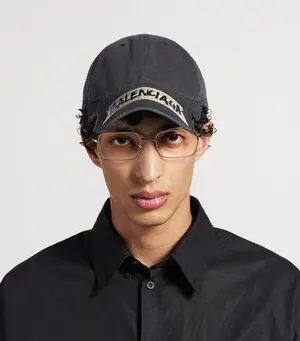Balenciaga Cotton Masking Tape Logo Cap