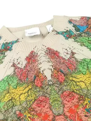 Burberry Map Print Sweater