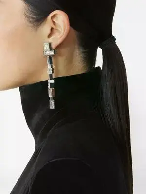 LANVIN Crystal-embellished Drop Earrings