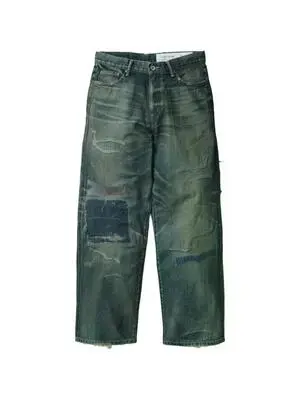 NEIGHBORHOOD Patchwork Cotton Jeans