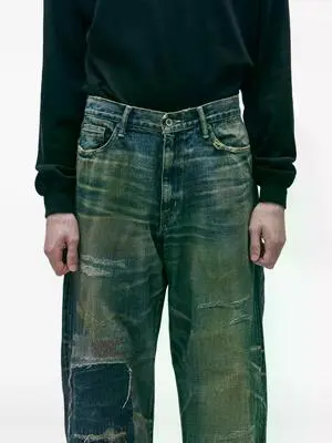 NEIGHBORHOOD Patchwork Cotton Jeans