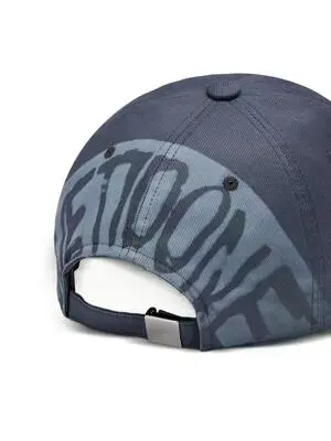 We11Done Studded Distressed Baseball Cap - Grey