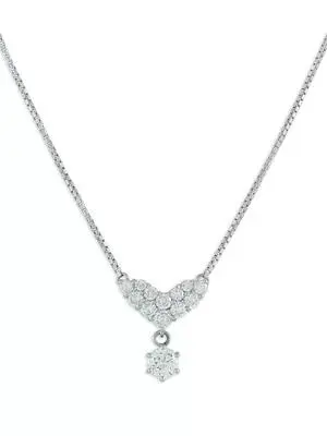 LB EXCLUSIVE Platinum Diamond Pendant Necklace - Silver
