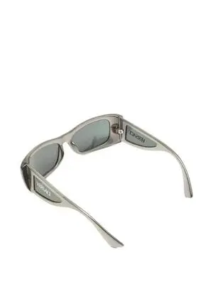 Versace Logo-print Rectangle Sunglasses