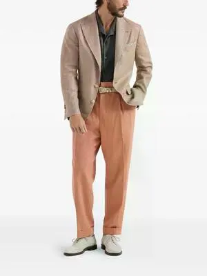 Brunello Cucinelli Chevron Peaked-lapels Blazer