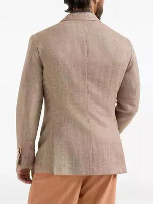 Brunello Cucinelli Chevron Peaked-lapels Blazer