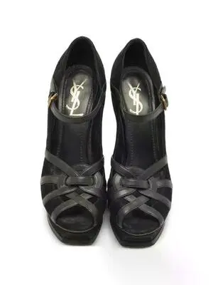Saint Laurent Leather Platform Pumps