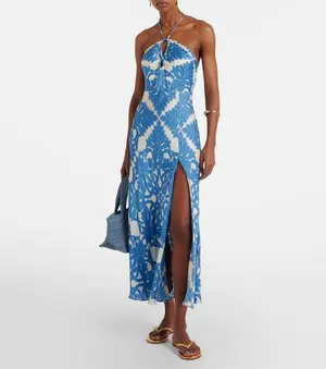 Poupette St Barth Stella Printed Maxi Dress - Blue