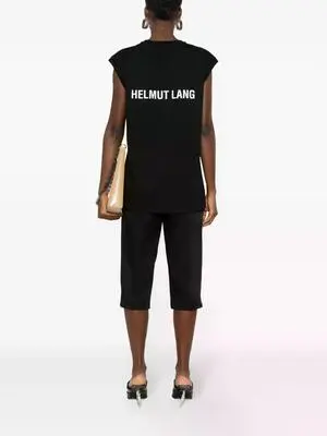 Helmut Lang Logo Print Sleeveless T-shirt