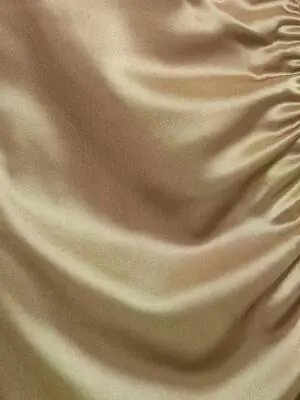 Polo Ralph Lauren Ruched Satin-finish Midi Skirt