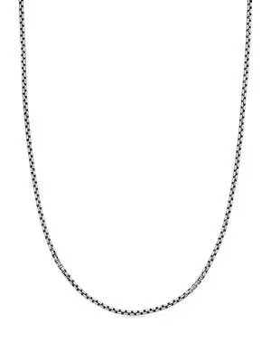 David Yurman Sterling Box Chain Necklace - Silver