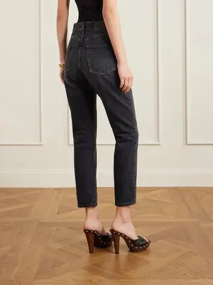 Saint Laurent High-rise Slim-leg Jeans