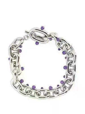 Rabanne Tone Chain-link Necklace With Pearl Embellishments