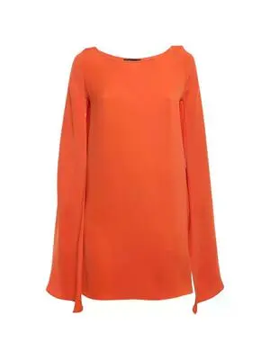 Maje Cape Mini Dress - Orange