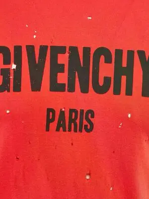 Givenchy Distressed Cotton T-shirt