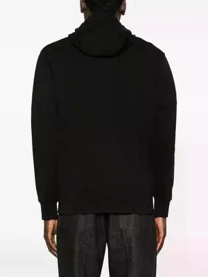 C.P. COMPANY Logo Patch Hoodie - Black