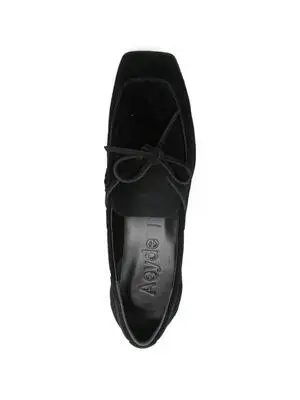 AeydĒ Suede Bow Pumps