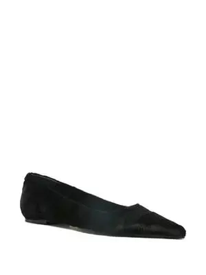 AeydĒ Cassy Calf-hair Ballet Flats