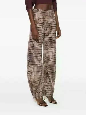 Elisabetta Franchi Crocodile-effect Jeans