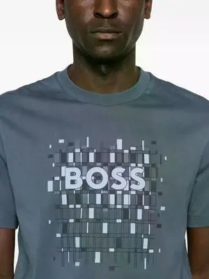 BOSS Graphic-print T-shirt - Blue