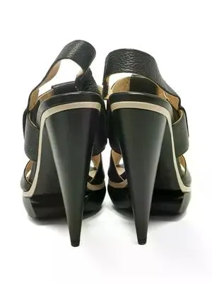 Balenciaga Leather Platform Sandals