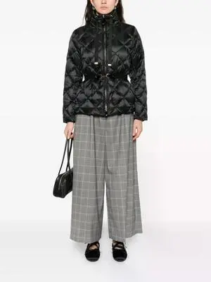 Max Mara Quilted Belted Jacket