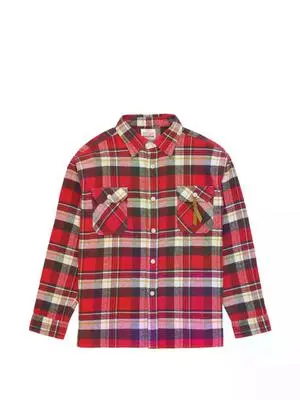 FORTELA Mescal Plaid Patch-pocket Shirt - Red
