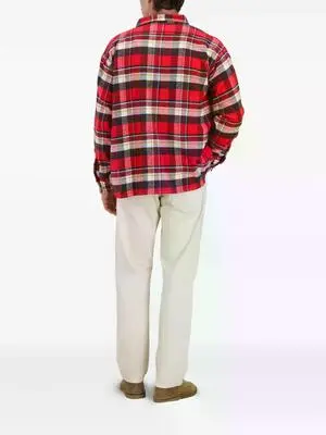 FORTELA Mescal Plaid Patch-pocket Shirt - Red